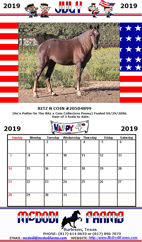 McDodi Farms 2019 Calendar